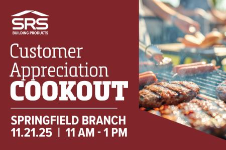 Customer Appreciation Cookout: Springfield Branch — RoofersCoffeeShop®